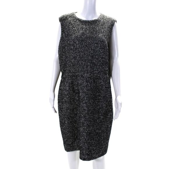 Per Se | Dresses | Per Se Womens Boucle Tweed Sleeveless Sheath Dress ...